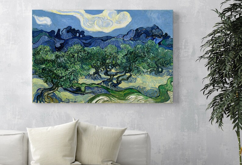 Vincent Van Gogh Olive Trees With the Alpilles Printable | Etsy