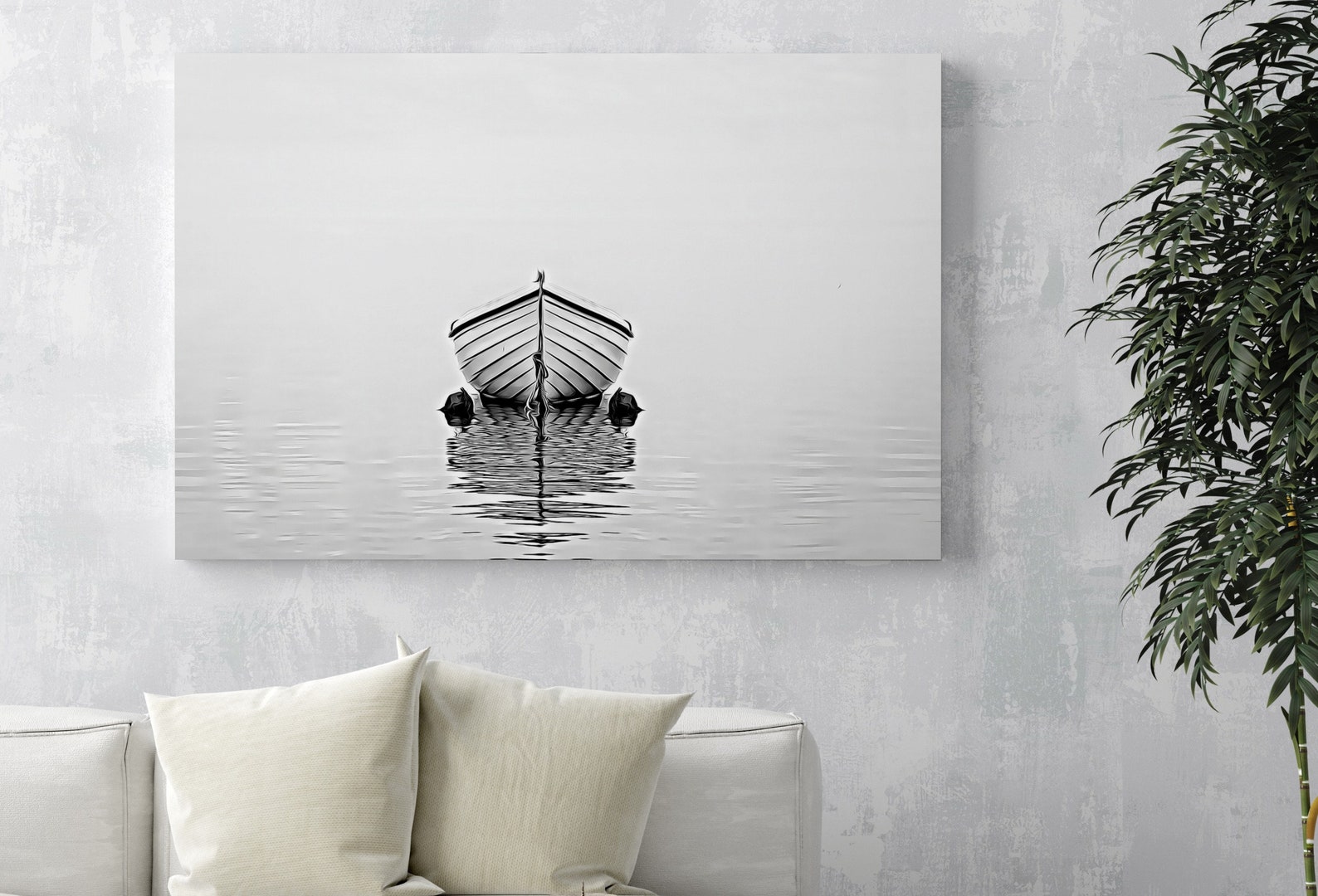 Boat at Sea Print Nautical Wall Decor Printable Wall Art - Etsy