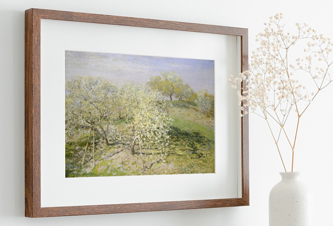 Claude Monet Famous Spring Landscape Painting Fine Art. - Etsy