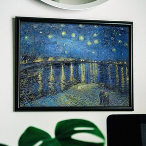 Vincent Van Gogh Starry Night Over the Rhone Printable Famous Art ...