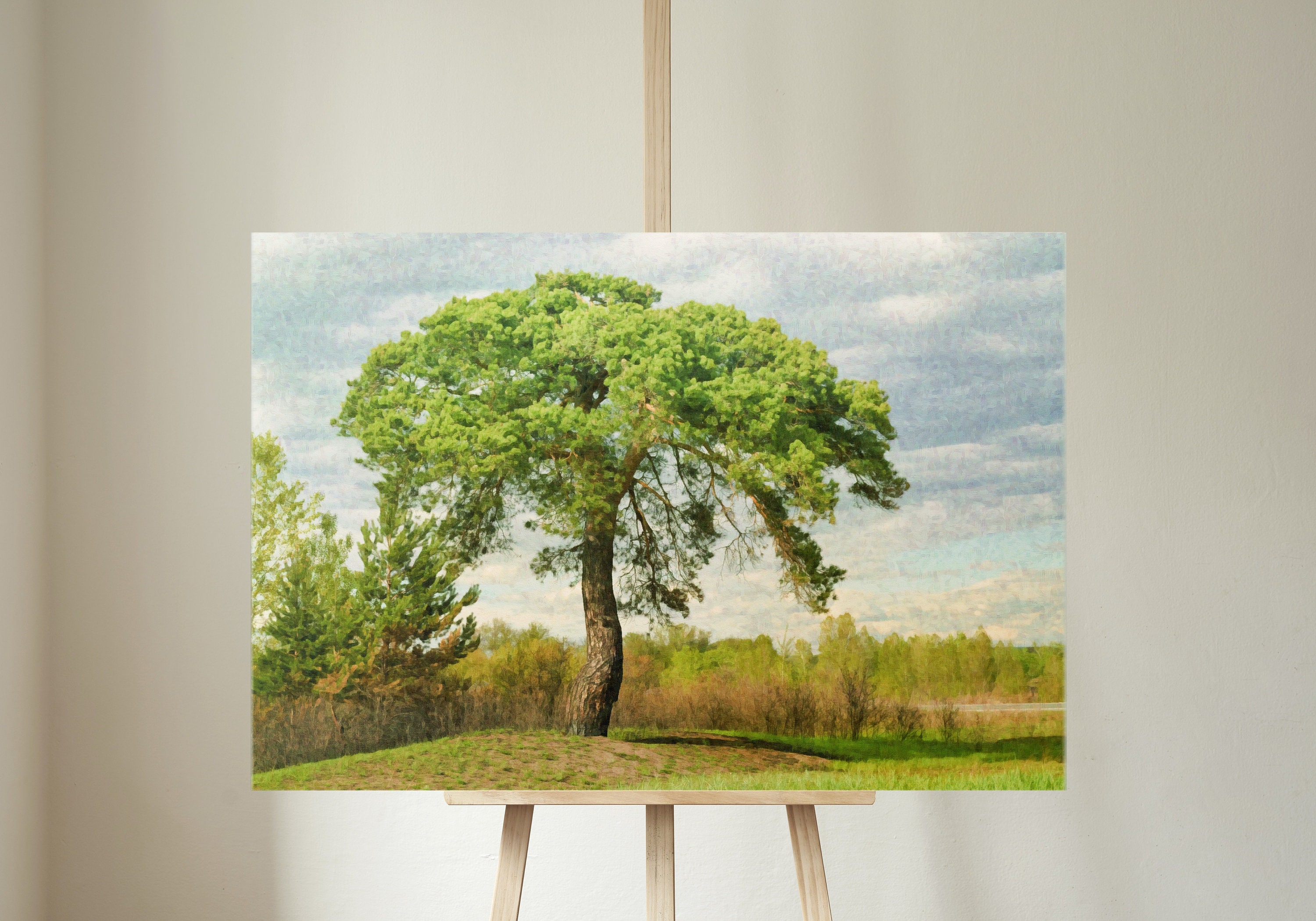 Impressionist Tree Landscape Painting Printable Wall Art for - Etsy