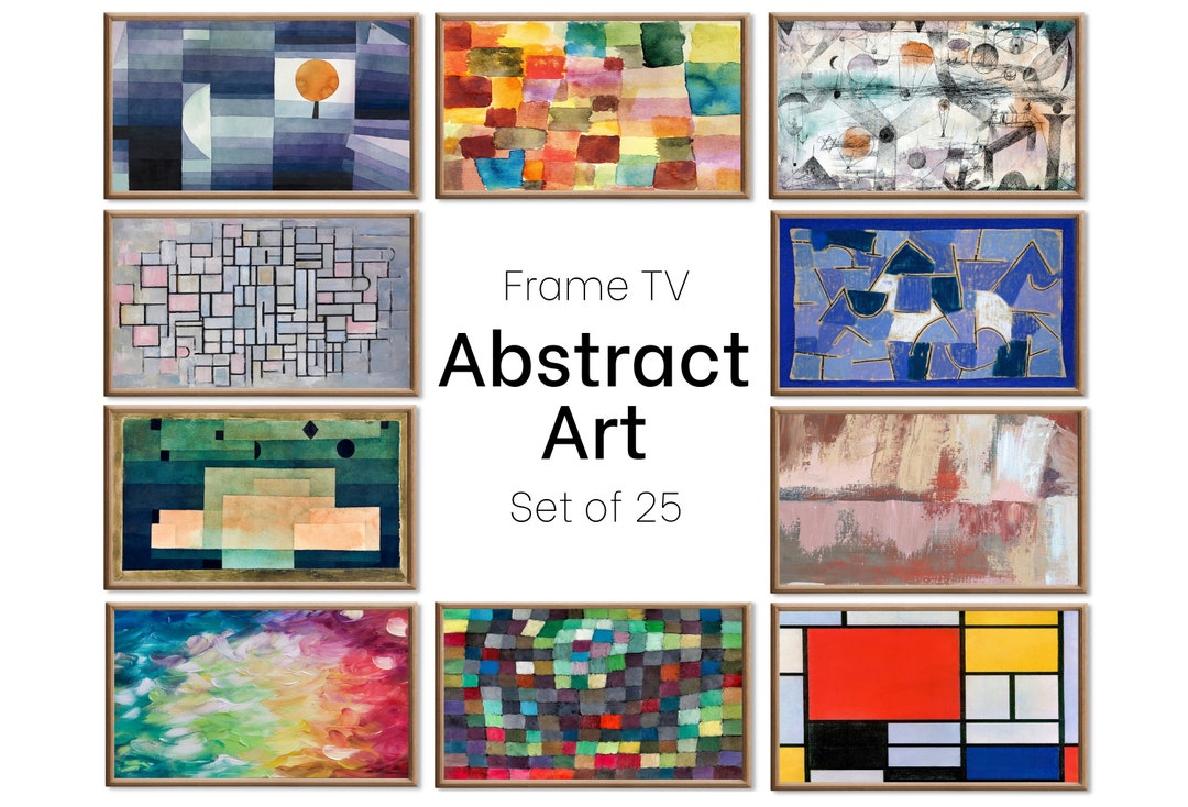 Set of 25 Samsung Frame TV 4K Art. Ultimate Abstract Vintage & Modern ...