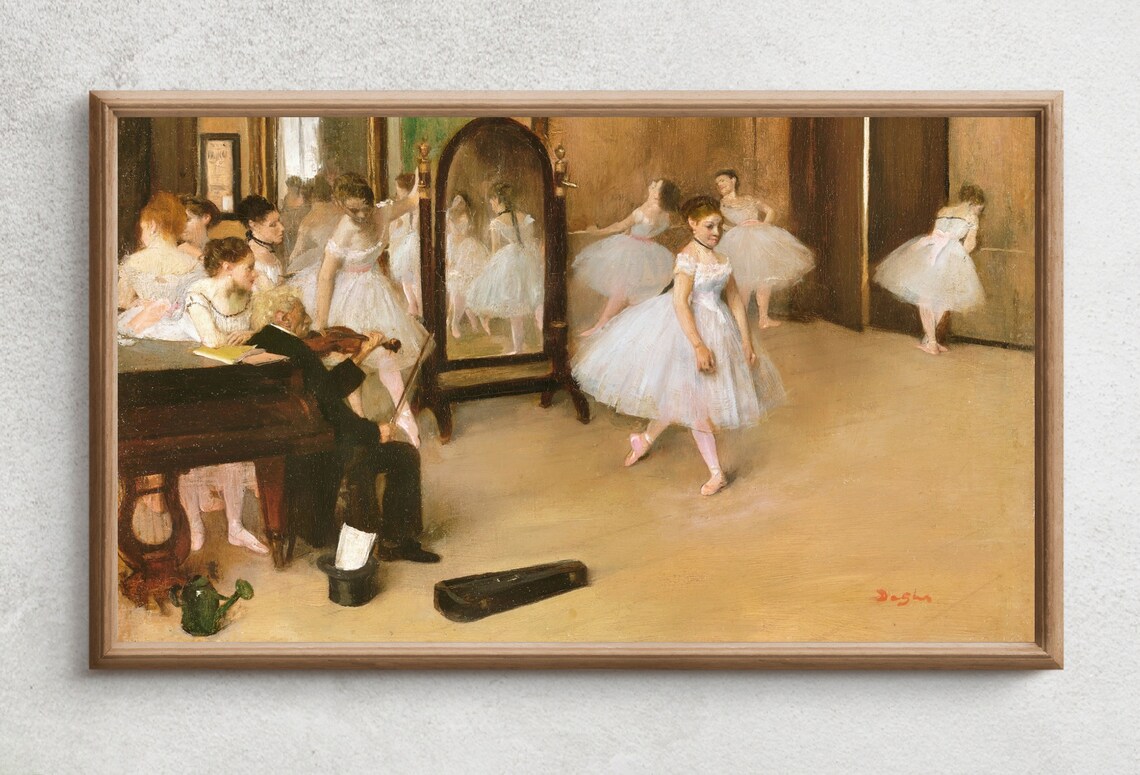 Samsung Frame TV Art 4K Edgar Degas the Dancing Class Famous Ballet ...
