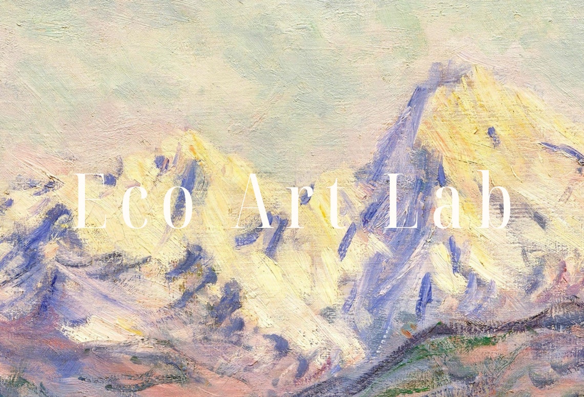 Famous Claude Monet Mountain Landscape Painting. Instant - Etsy