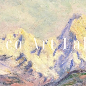 Famous Claude Monet Mountain Landscape Painting. Instant Download ...