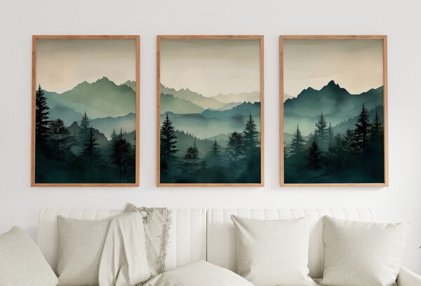 Tofino Beach Landscape TRIO, Printable Wall Art, Digital Print ...