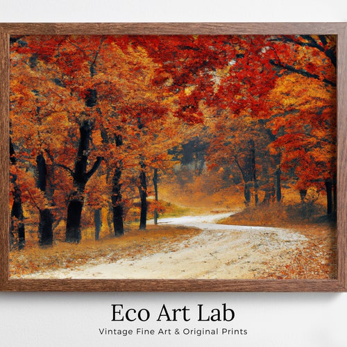 Autumn Landscape Print Fall Landscape Printable Wall Art - Etsy