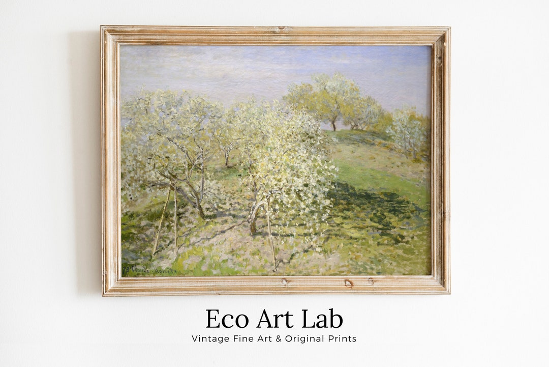 Claude Monet Famous Spring Landscape Painting Fine Art. Instant ...