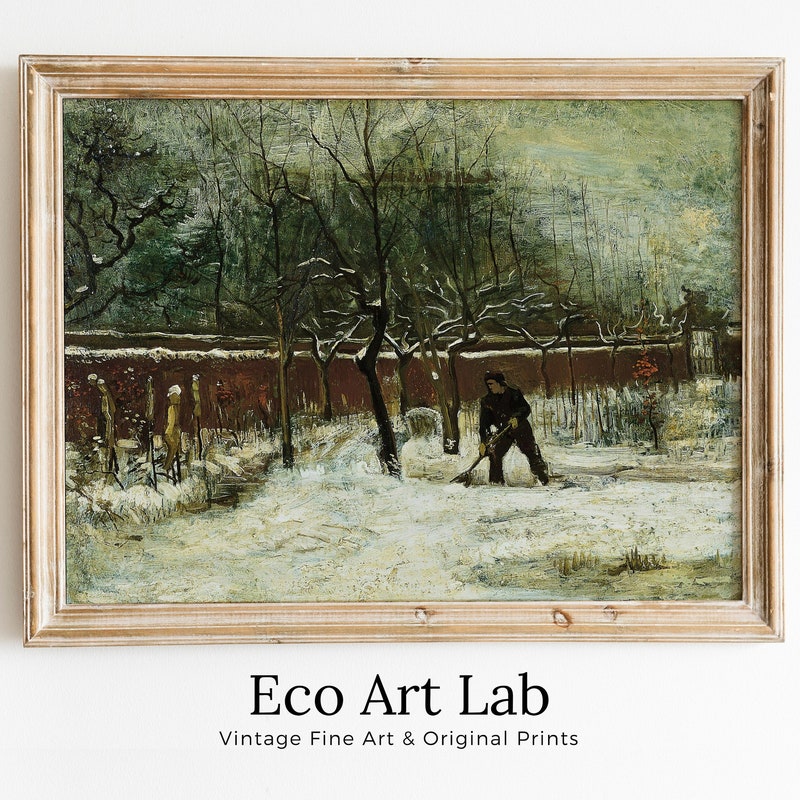 Van Gogh Snow Painting - Etsy