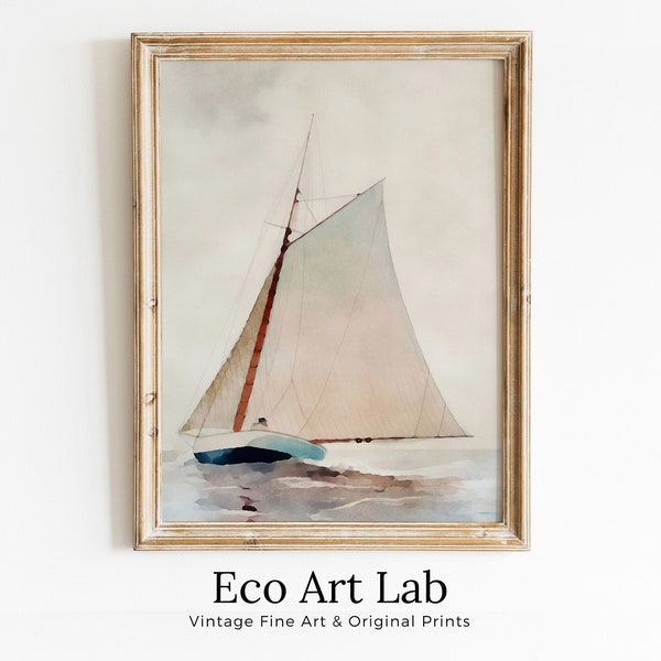 Sail Boat Print - Etsy