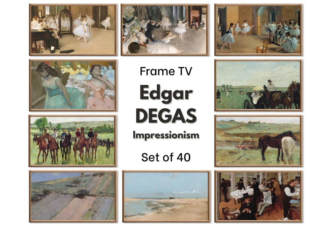 Samsung Frame TV Art | Edgar Degas Impressionist Dance Ballet & Horse ...