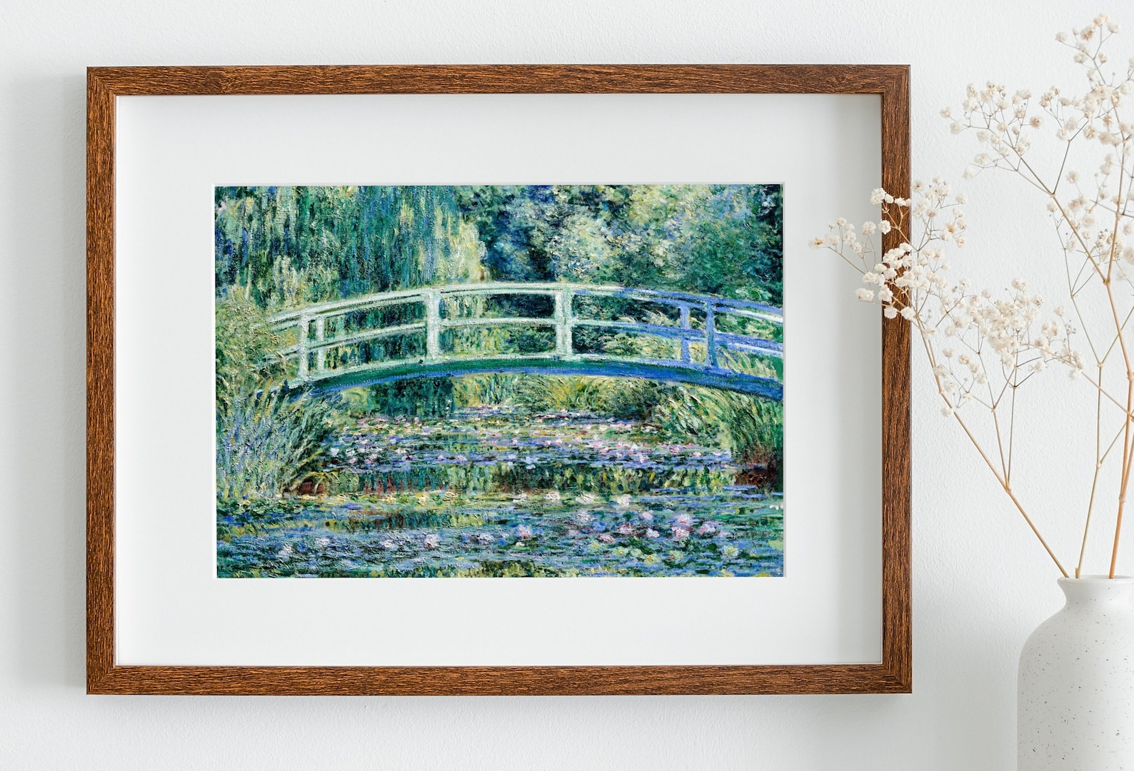 Water Lilies & Bridge Famous Claude Monet Painting. Instant Download ...