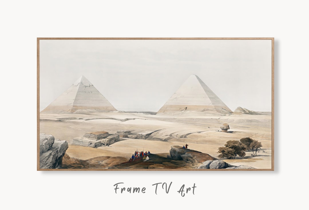 Samsung Frame TV Art 4K Pyramids of Giza Landscape Ancient Egyptian ...