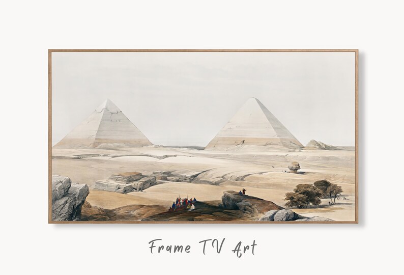 Samsung Frame TV Art 4K Pyramids of Giza Landscape Ancient Egyptian ...
