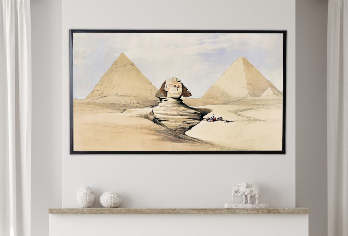 Samsung Frame TV Art 4K Pyramids & Great Sphinx Ancient - Etsy