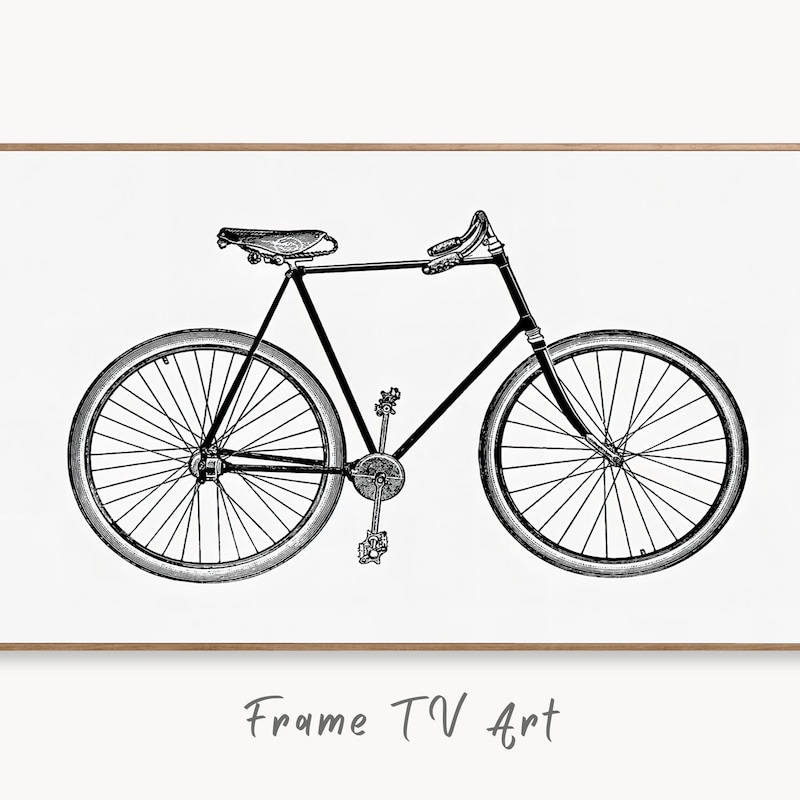 Framed Vintage Cycling Print - Etsy