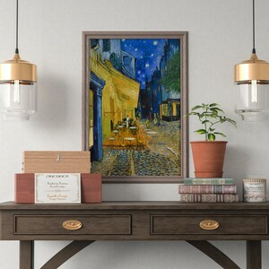 Vincent Van Gogh Cafe Terrace at Night Printable Famous Art Print ...