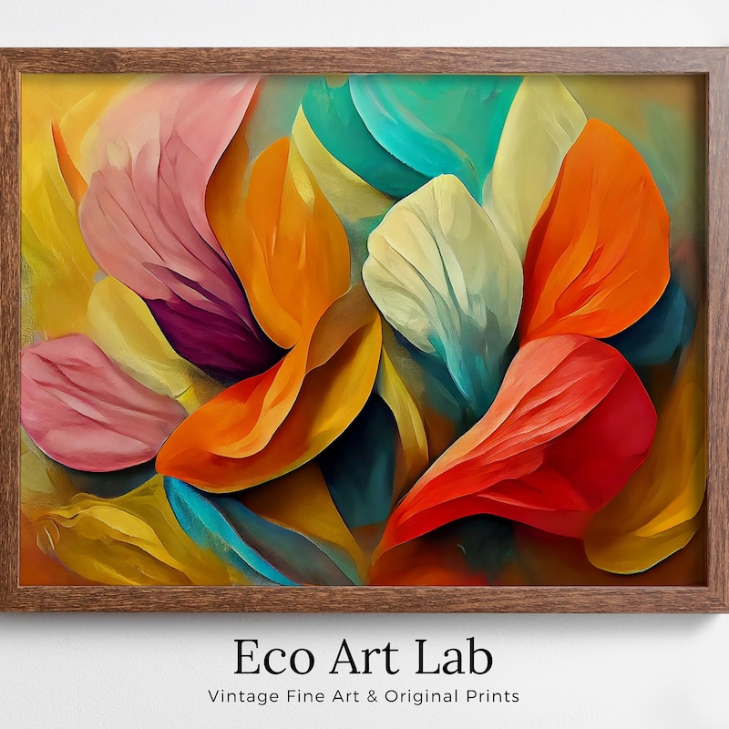 Abstract Floral Art - Etsy