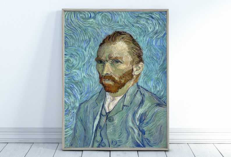 Vincent Van Gogh Printable Famous Self Portrait Art Print. Instant ...
