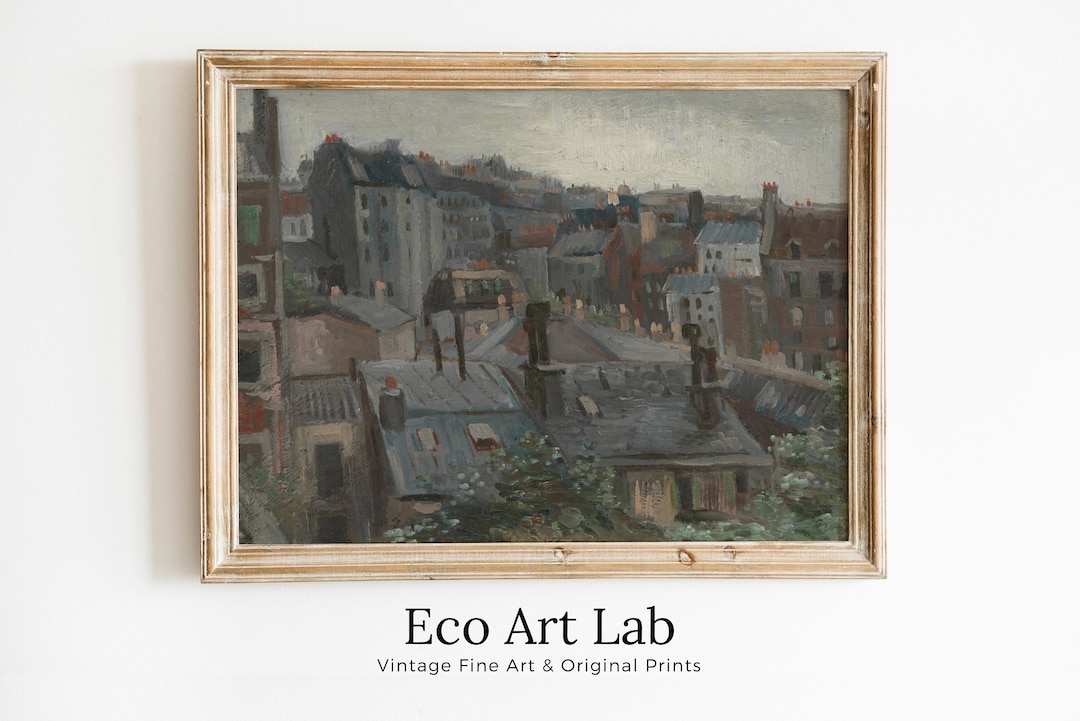 Vincent Van Gogh View From Vincent's Studio. Famous Printable Oil ...