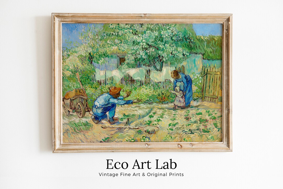 Vincent Van Gogh "first Steps" Painting Printable Famous Art Print ...