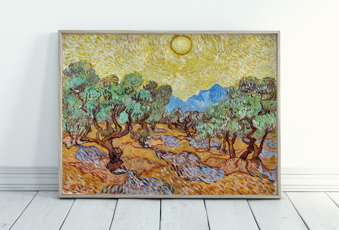 Vincent Van Gogh Olive Trees Printable Famous Landscape - Etsy