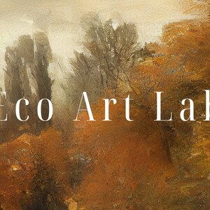 Fall Art Muted Colors Rustic Autumn Landscape Printable Painting ...