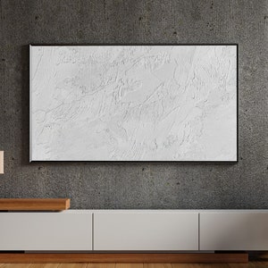 Samsung Frame TV Art 4K Modern Wall Texture Abstract Painting. Neutral ...