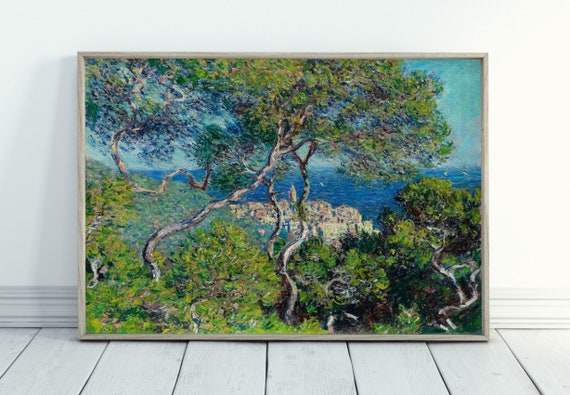 Claude Monet Sea & Trees View Painting Famous Monet Art. | Etsy