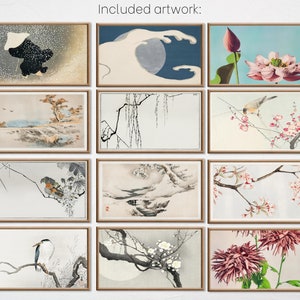Set of 25 Samsung Frame TV 4K Art. Vintage Japanese Paintings ...