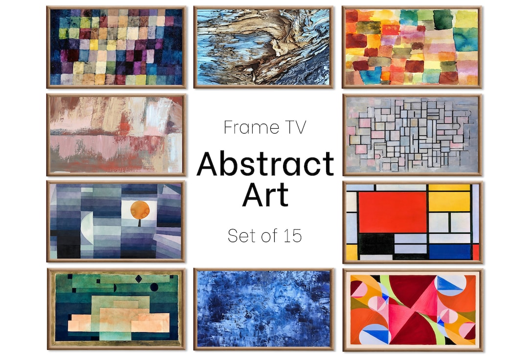 Set of 15 Samsung Frame TV 4K Art. Ultimate Abstract Vintage & Modern ...