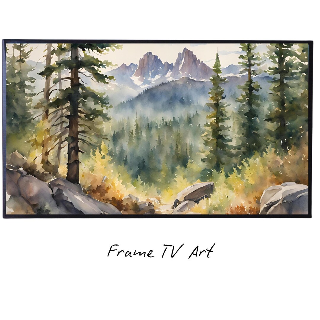 4K Nature Scene Frame TV Art. Forest Wall Decor for Samsung Frame TV ...