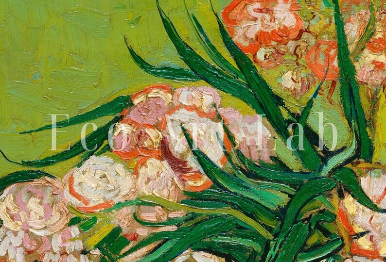Vincent Van Gogh oleanders Printable Famous Art - Etsy