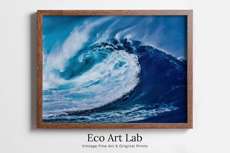 Ocean Wave Printable Wall Art. Sea Waves Print Instant Download Ocean ...