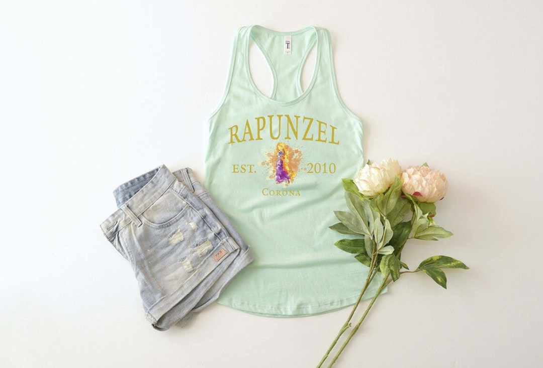Disney Rapunzel Princess Tank Top Rapunzel Watercolor Tank - Etsy