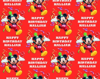 Mickey Wrap Paper - Etsy