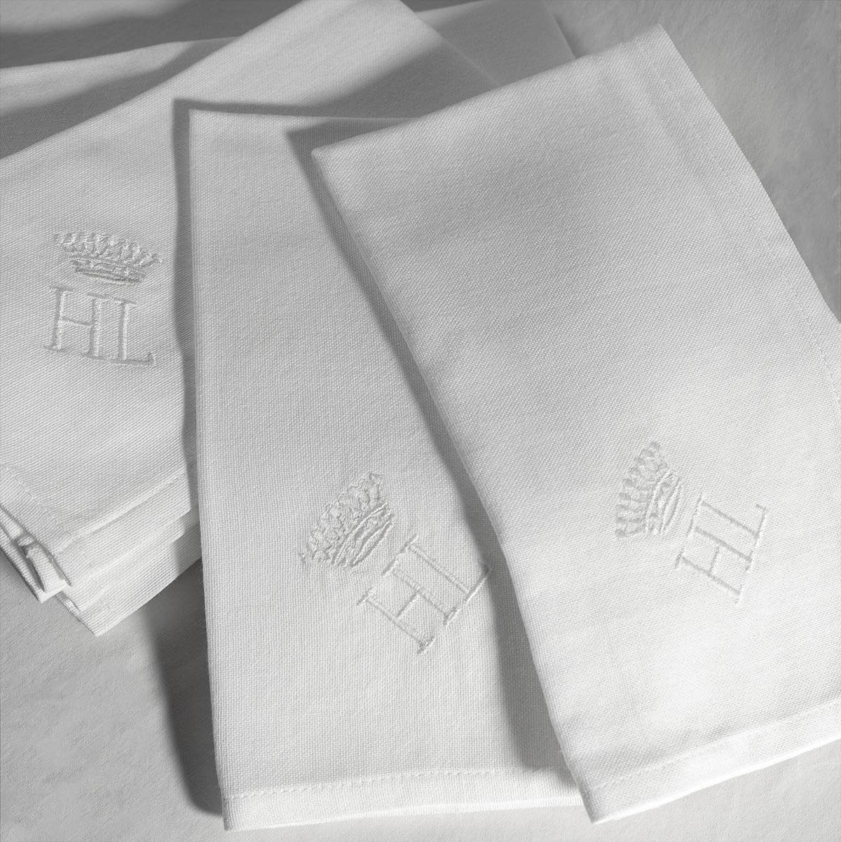 Napkins With Crown/coronet of Count and Initials - Etsy