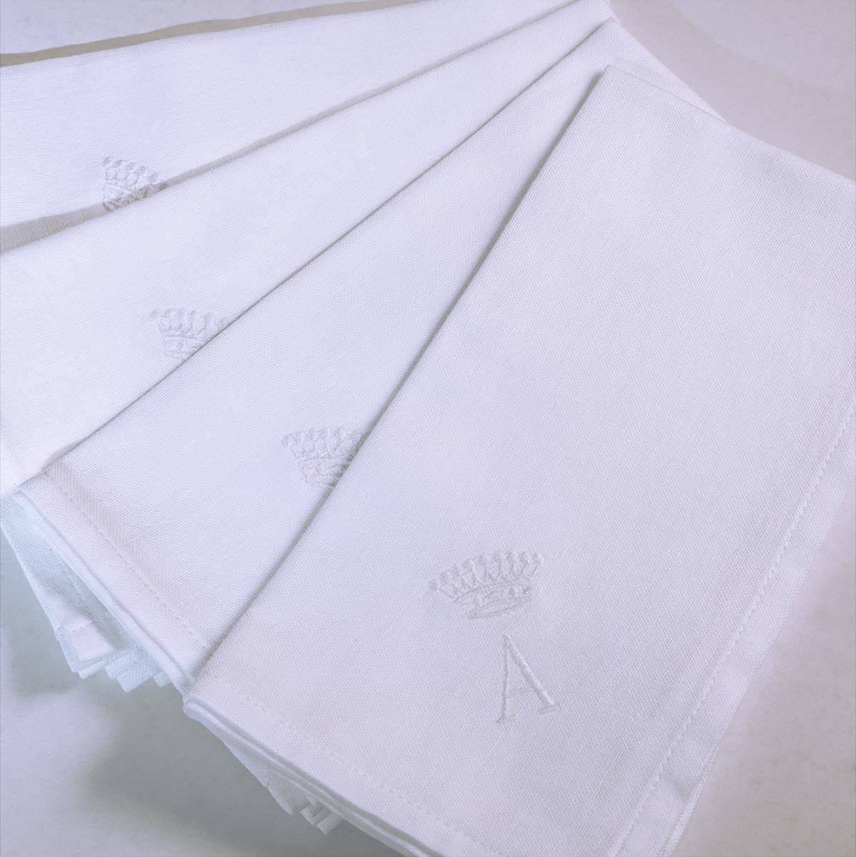 Napkins With Crown/coronet of Count and Initials - Etsy