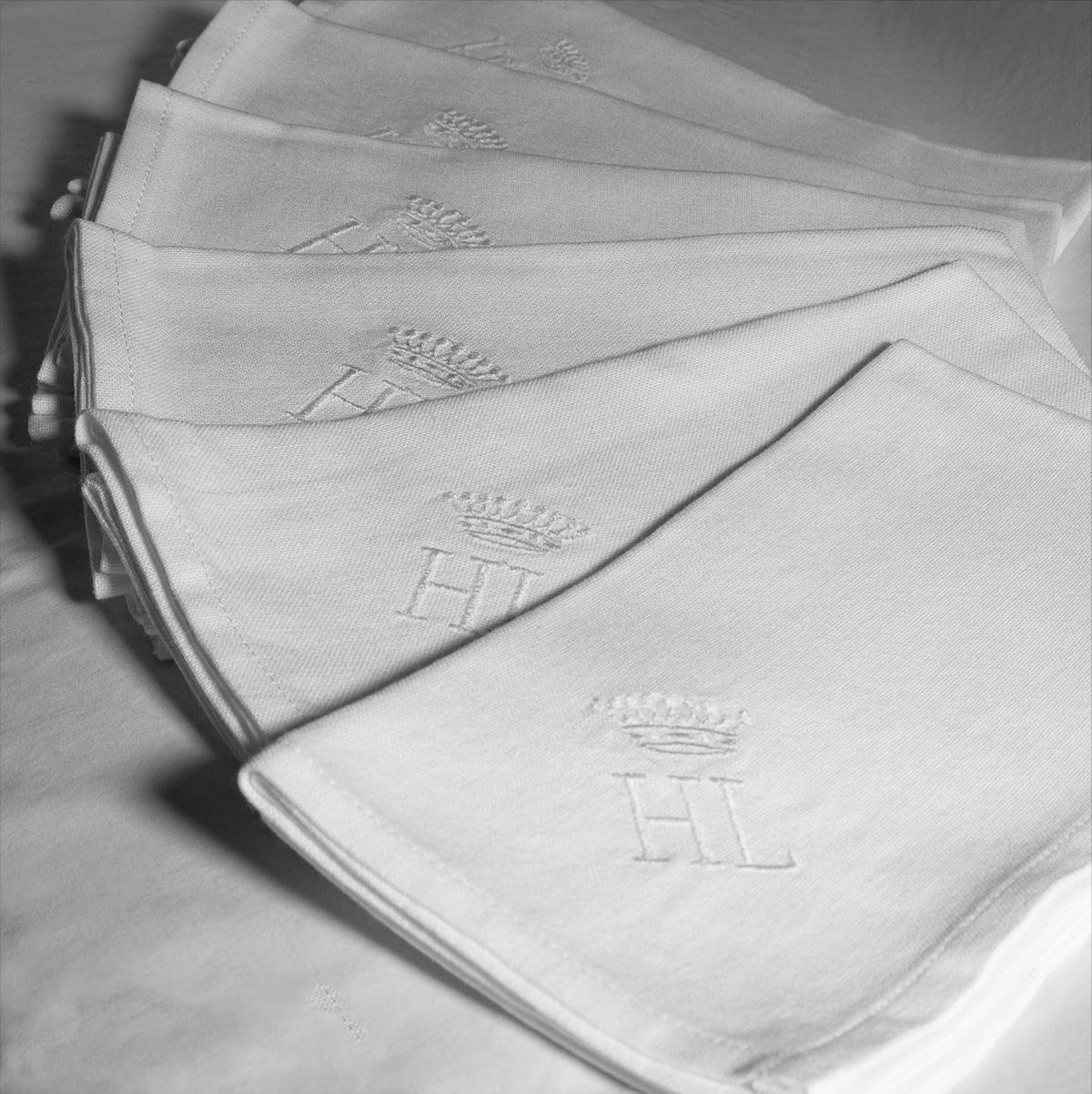 Napkins With Crown/coronet of Count and Initials - Etsy