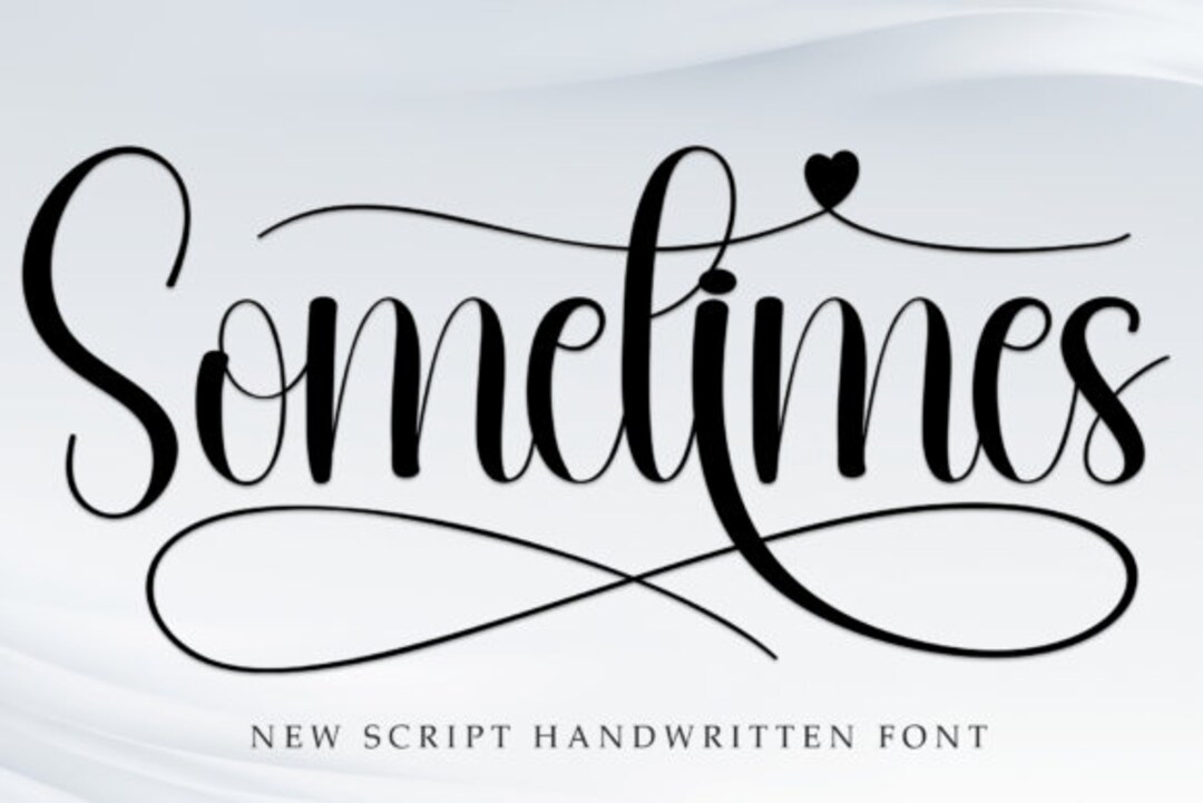 Sometimes Font Cursive Font Bundle Script Fonts Canva Font - Etsy UK