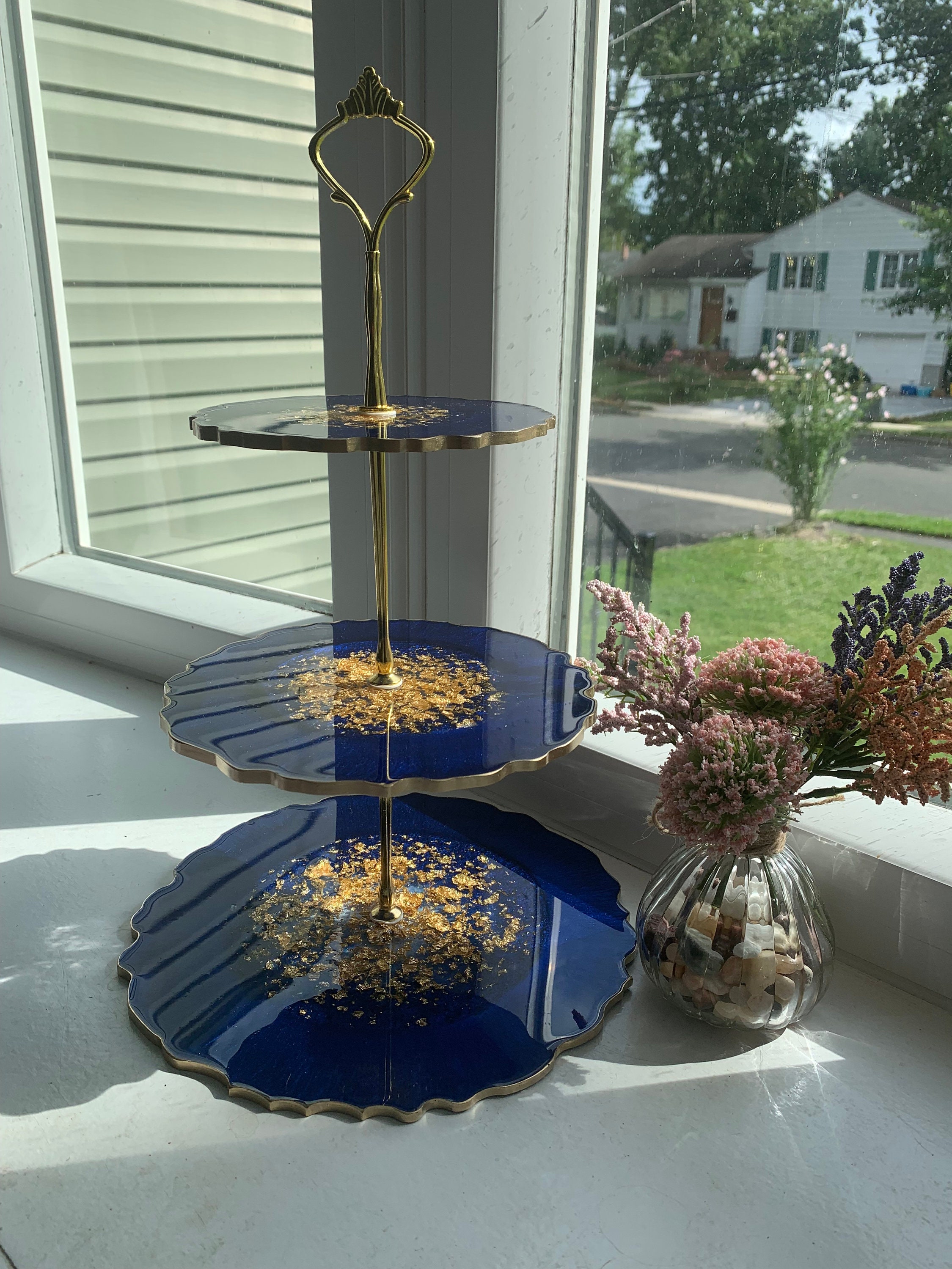 3 Tier Resin Cake Stand | Etsy