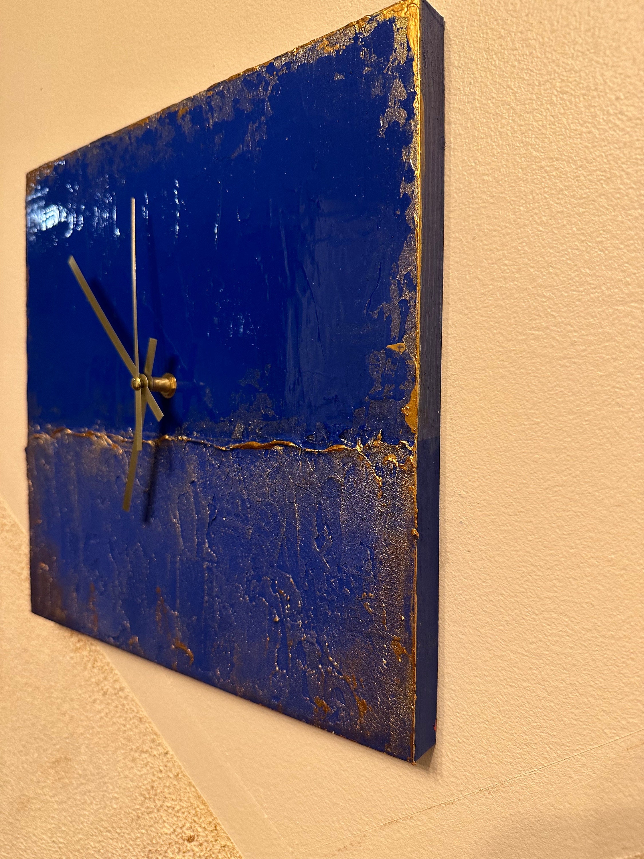 Texture Wall Clock Modern Wall Art Dimensional Wall Clock Mid Century ...