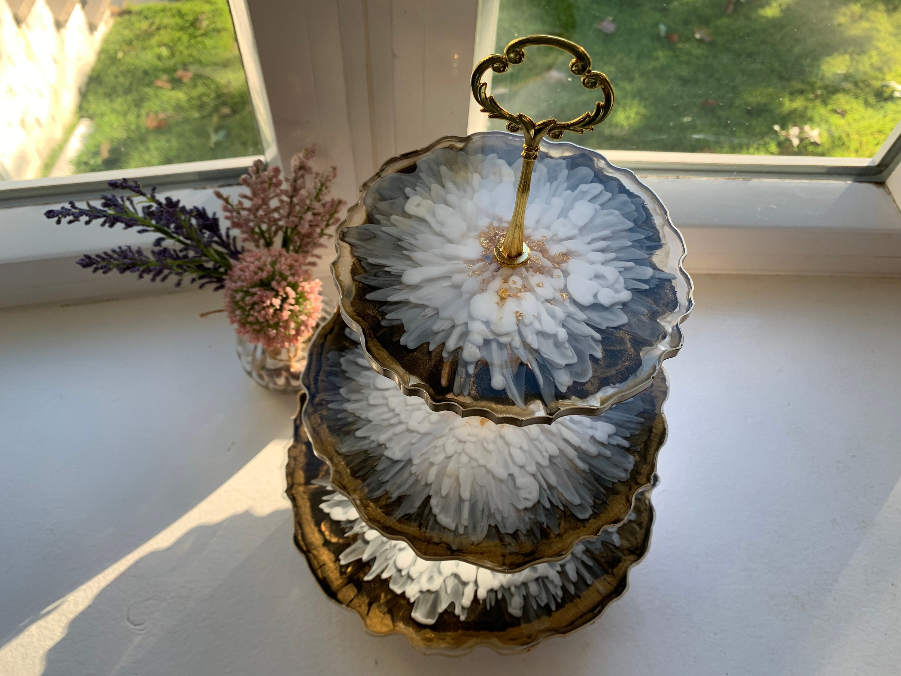 3 Tier Resin Cake Stand | Etsy