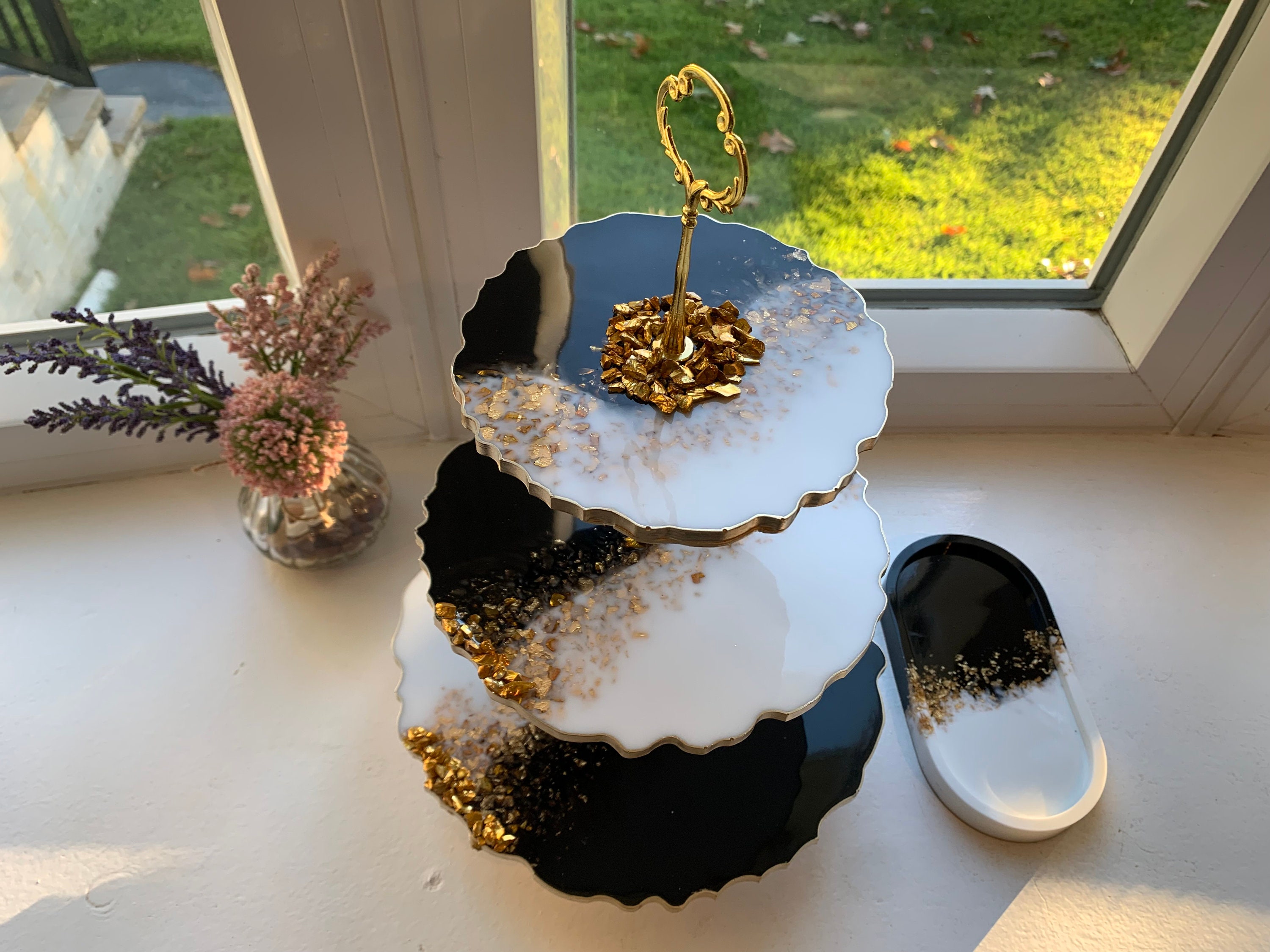 3 Tier Resin Cake Stand | Etsy