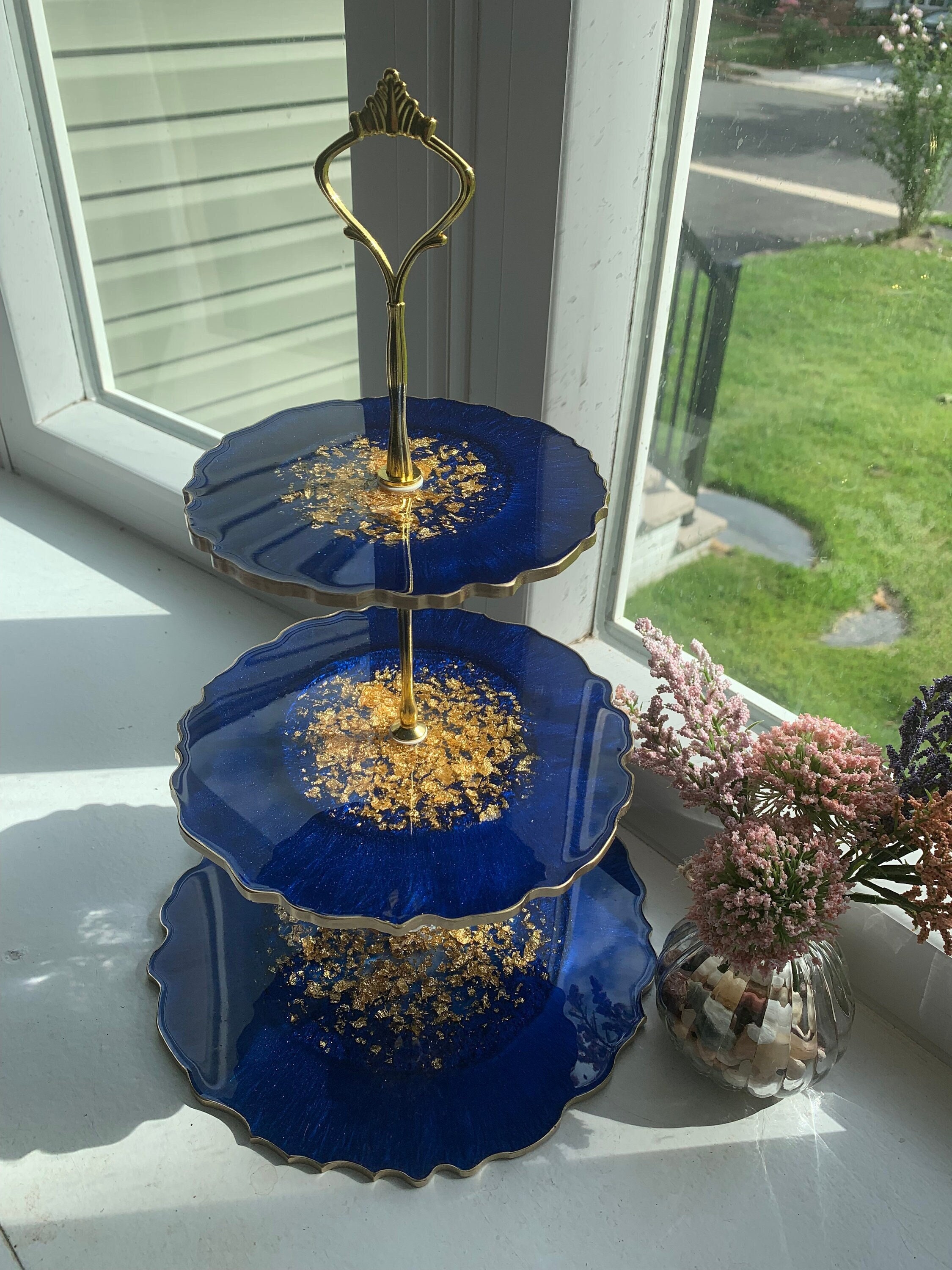 3 Tier Resin Cake Stand | Etsy