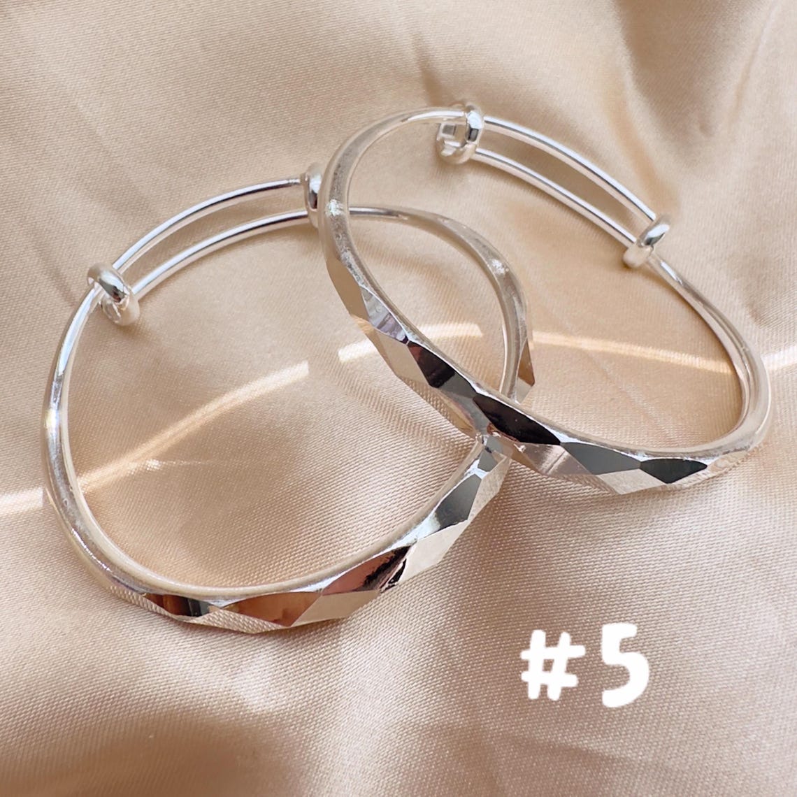 Silver Baby Bangles, Baby Bangles Sterling Silver, Baby Girl Bracelets ...