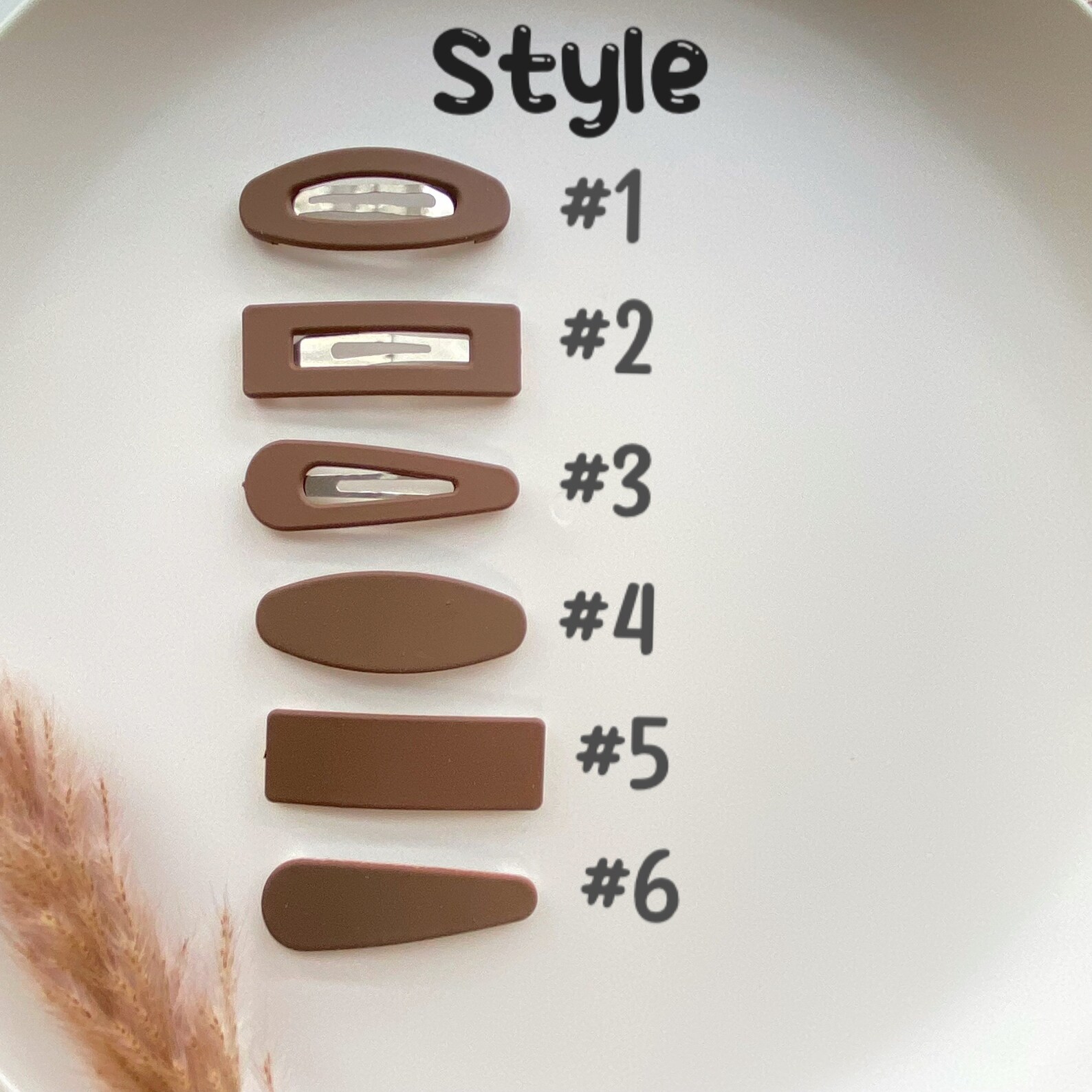 Soft Matte Snap Hair Clip | No Slip Hair Clips | Women and Kids Hair ...