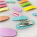 Colorful Snap Hair Clips No Slip Hair Clip Acrylic Hair - Etsy