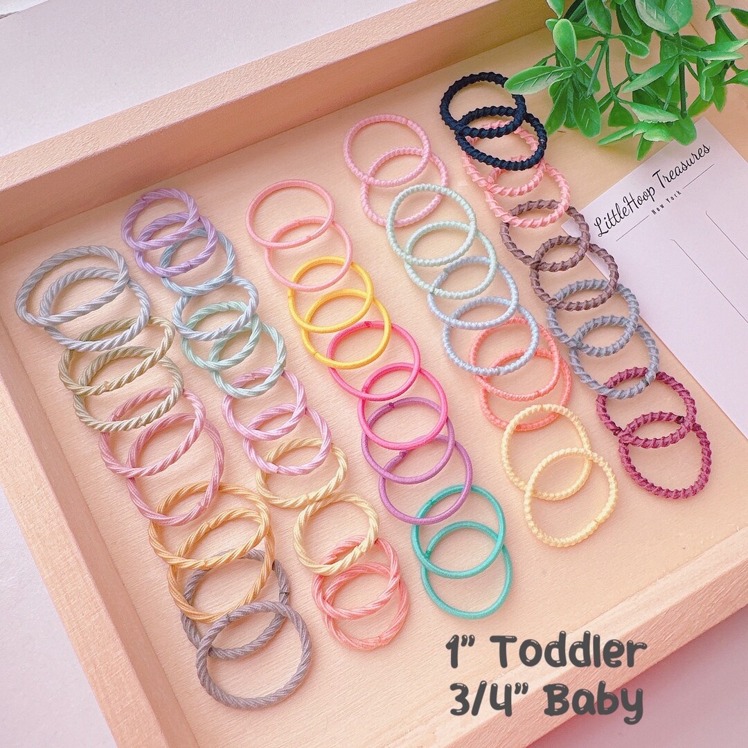 Smooth Baby Hair Ties | Elastic Toddler Hair Ties | Girl Hair ...