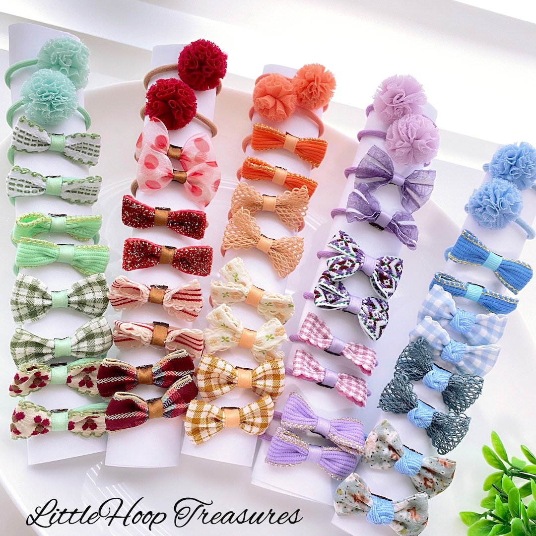 Toddler Hair Ties, Soft Girl Hair Band, Baby Hair Elastic, Bow Hair ...
